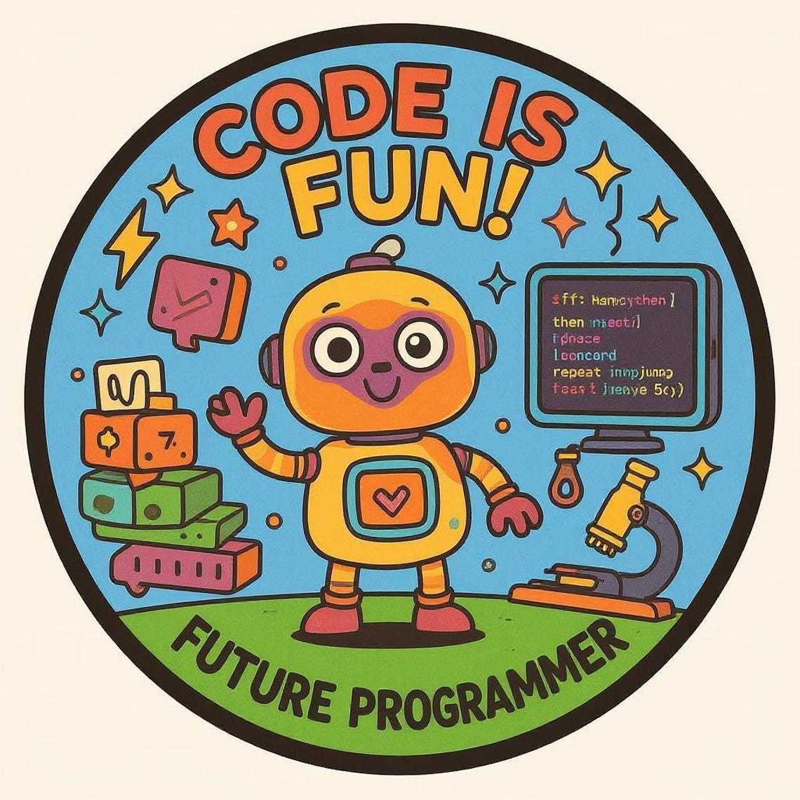 Colorme Code is Fun Sticker - DIY Coding Stickers for Kids | STEM ...