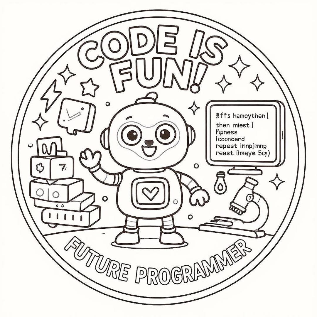 Colorme Code is Fun Sticker - DIY Coding Stickers for Kids | STEM ...