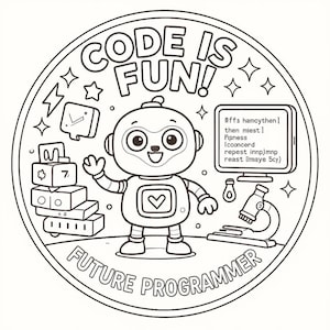 Colorme Code is Fun Sticker - DIY Coding Stickers for Kids | STEM ...