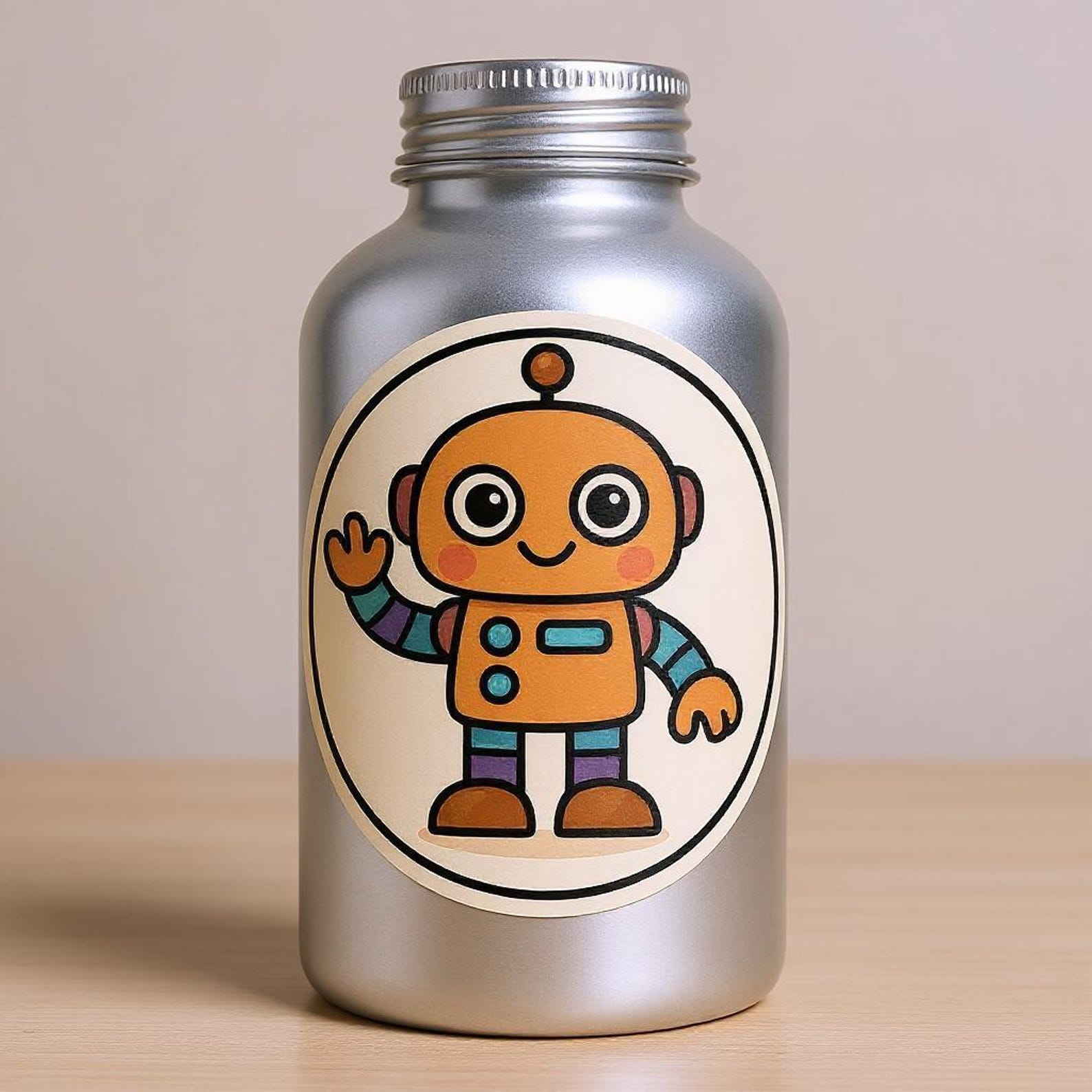 Colorme Robot Sticker - DIY Color Your Own Robot Stickers for Kids ...
