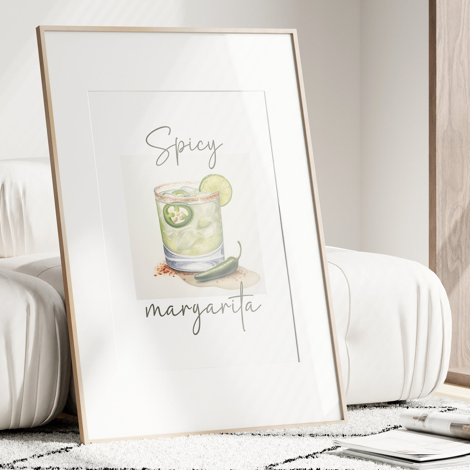 Spicy Margarita Print Spicy Marg Print Spicy Margarita Poster Cocktail ...