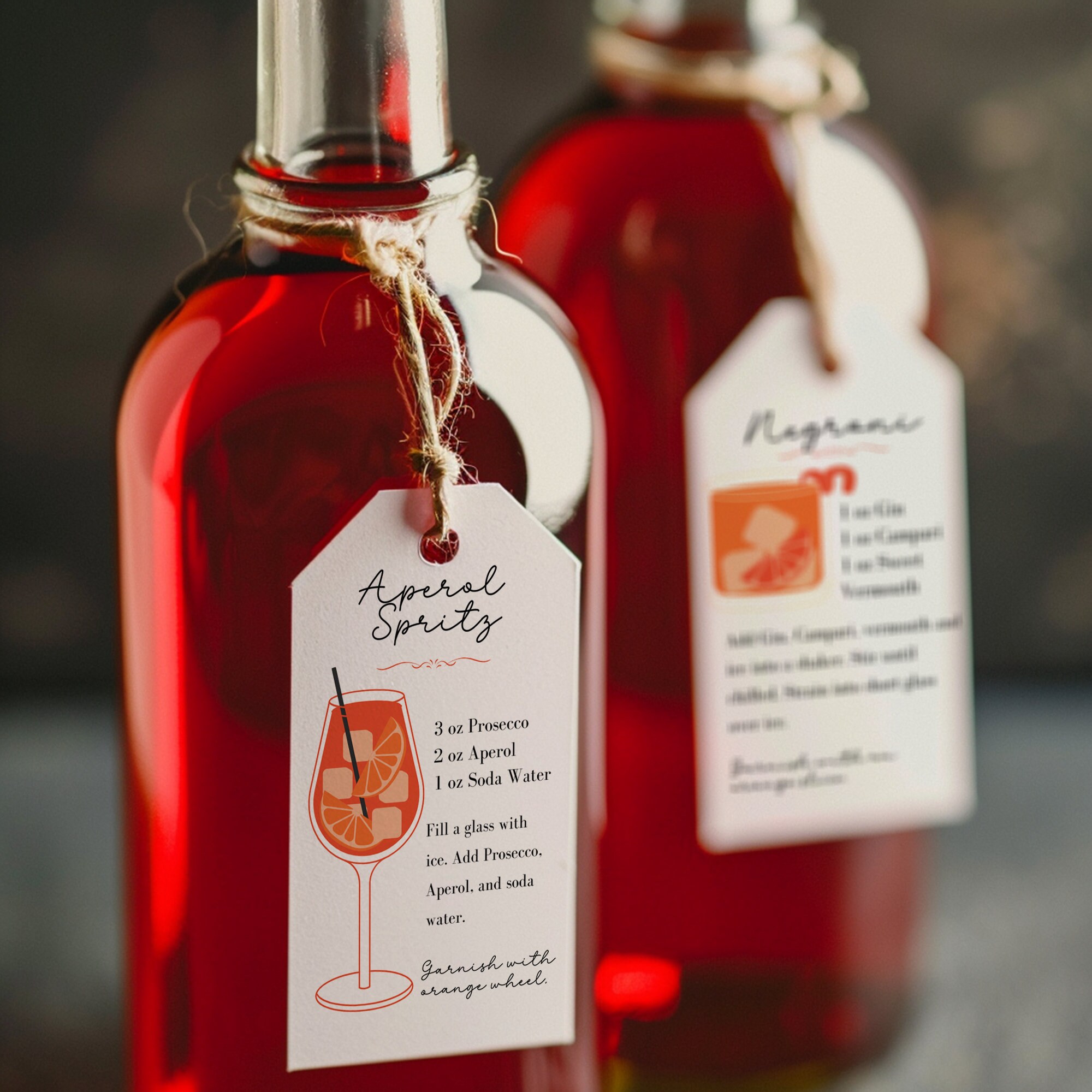 9 Cocktail Favor Tags Bridal Favors Cocktail Recipe Gift Tags Cute Gift ...