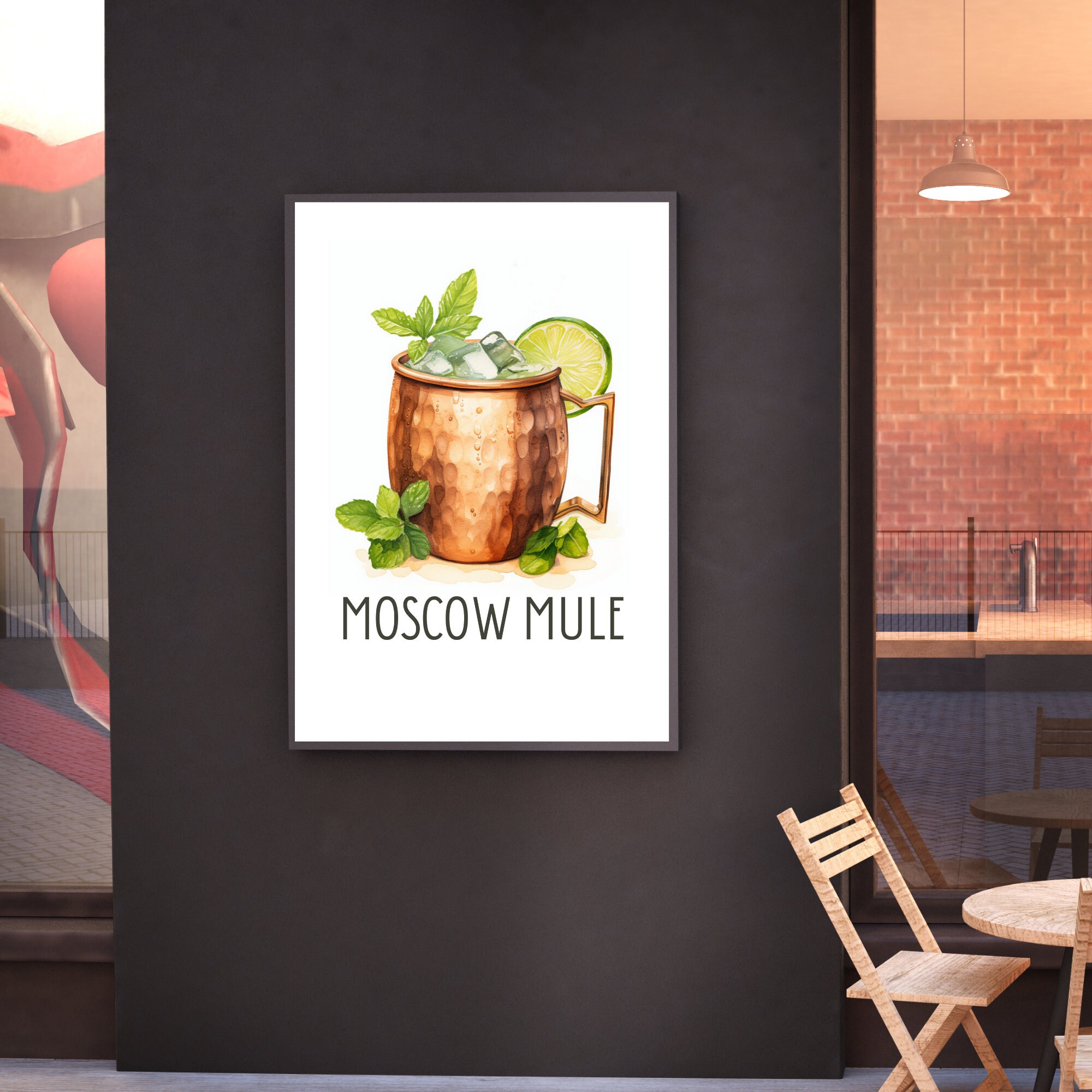 Moscow Mule Wall Art Moscow Mule Print Moscow Mule Poster Cocktail ...