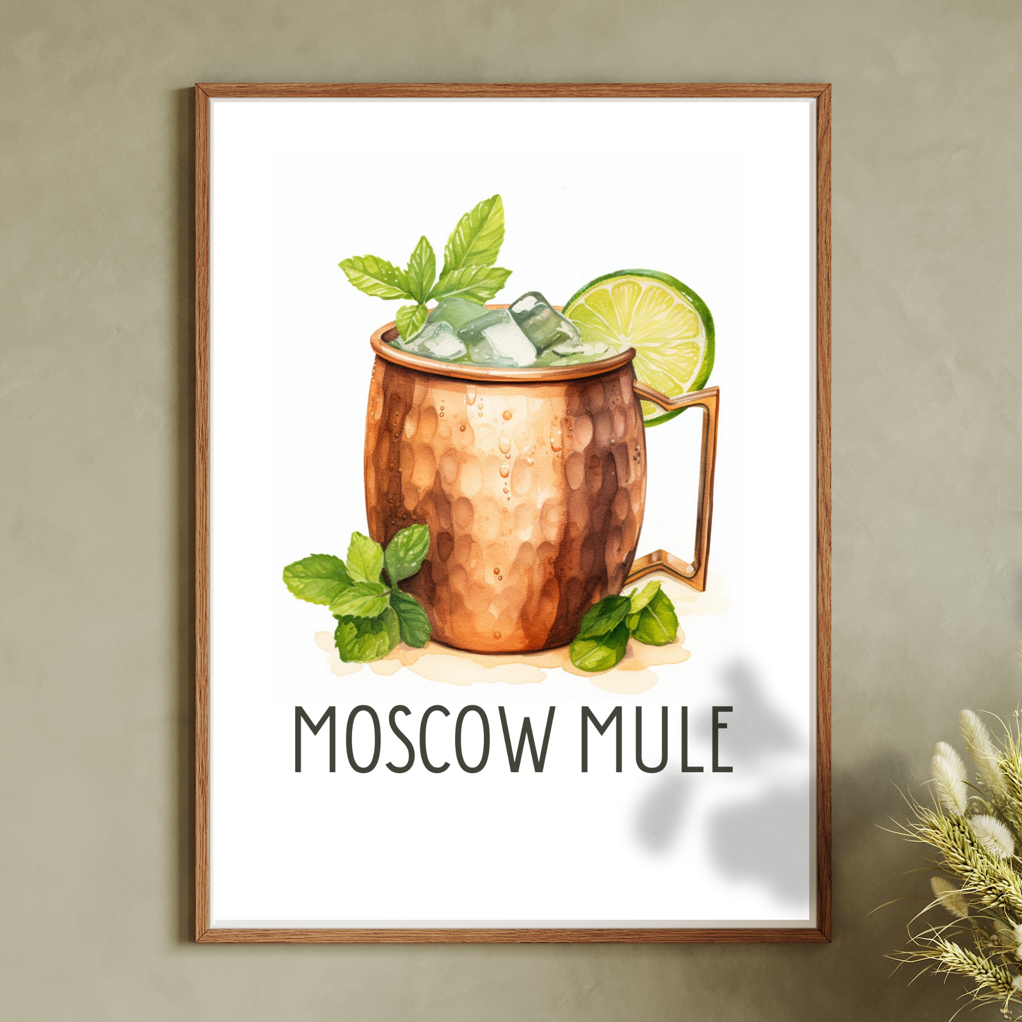 Moscow Mule Wall Art Moscow Mule Print Moscow Mule Poster Cocktail ...