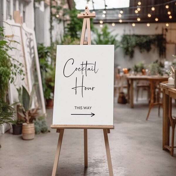Cocktail Hour Sign - Etsy