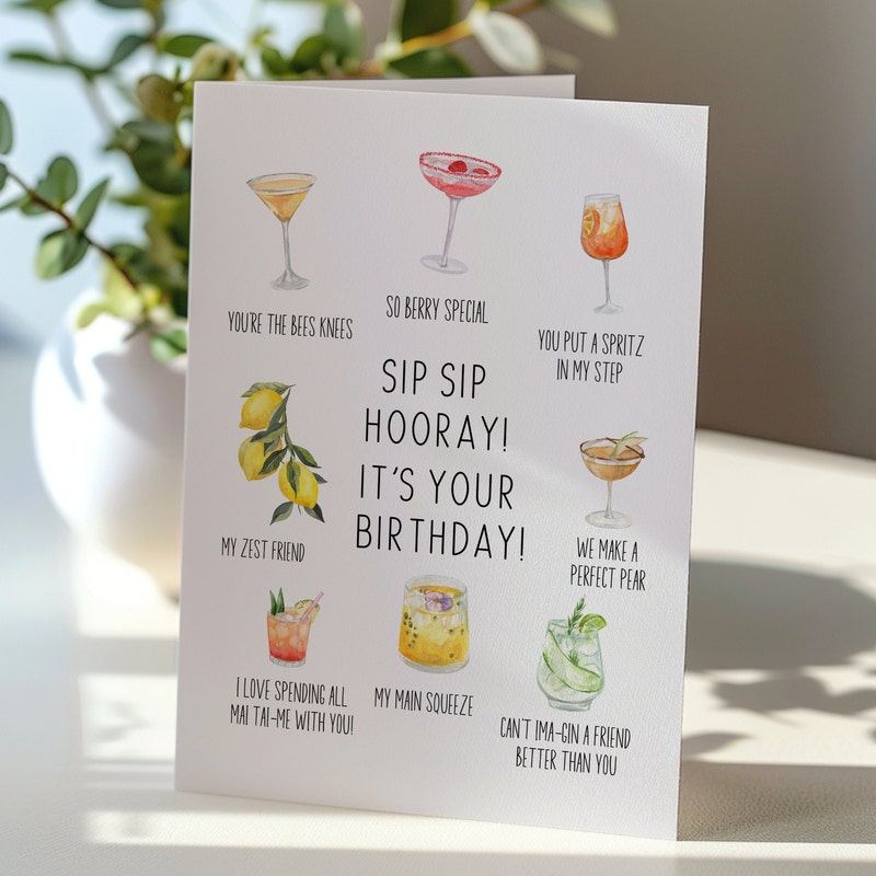 Cocktail Puns - Etsy UK