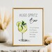 Hugo Spritz Bar Sign Editable Hugo Spritz Cocktail Card Cocktail Sign ...