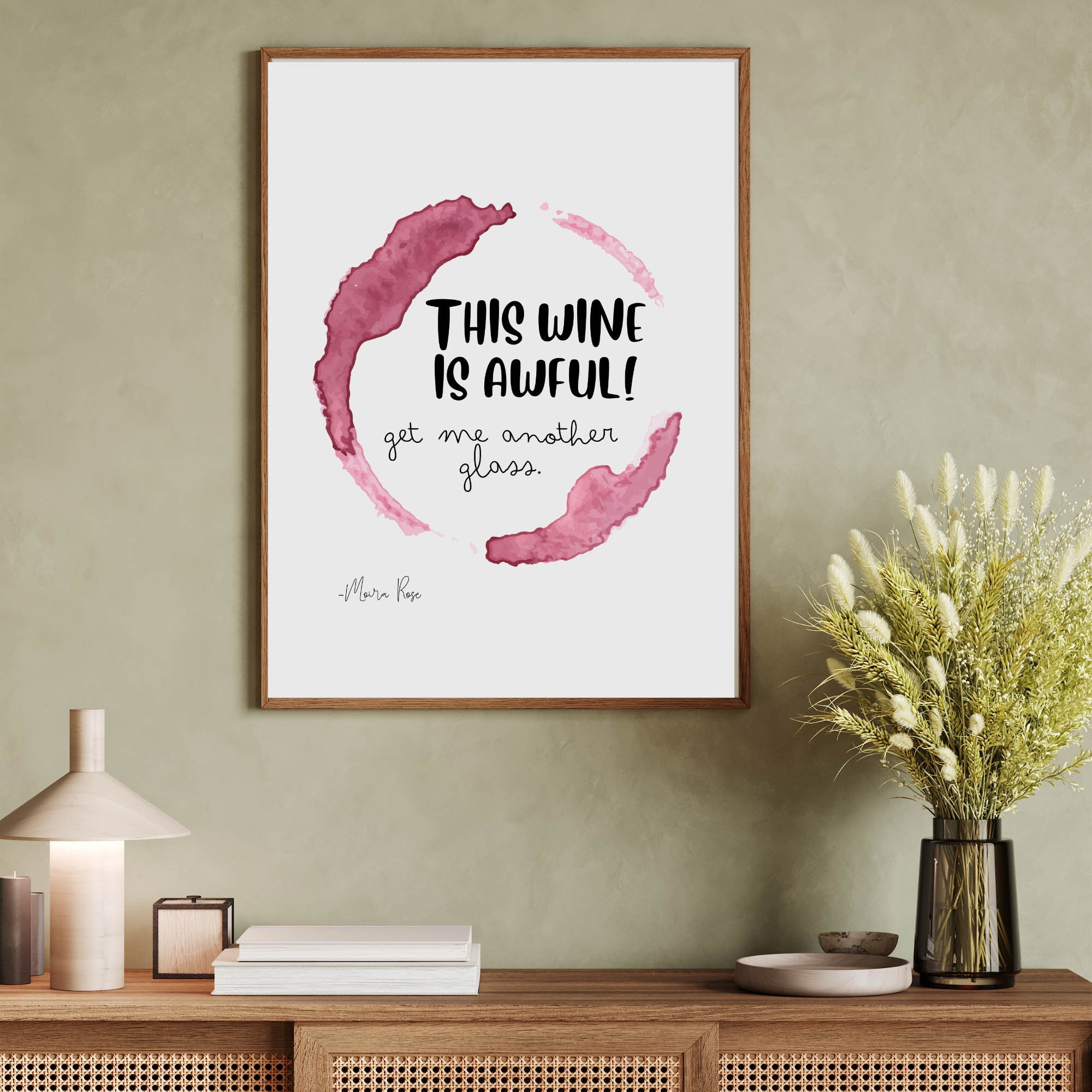 Moira Rose This Wine is Awful Moira Rose Print Schitts Creek Gift ...