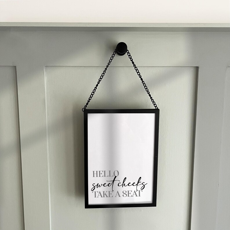 Hello Sweet Cheeks | Printable Digital Download File Art | Bathroom ...