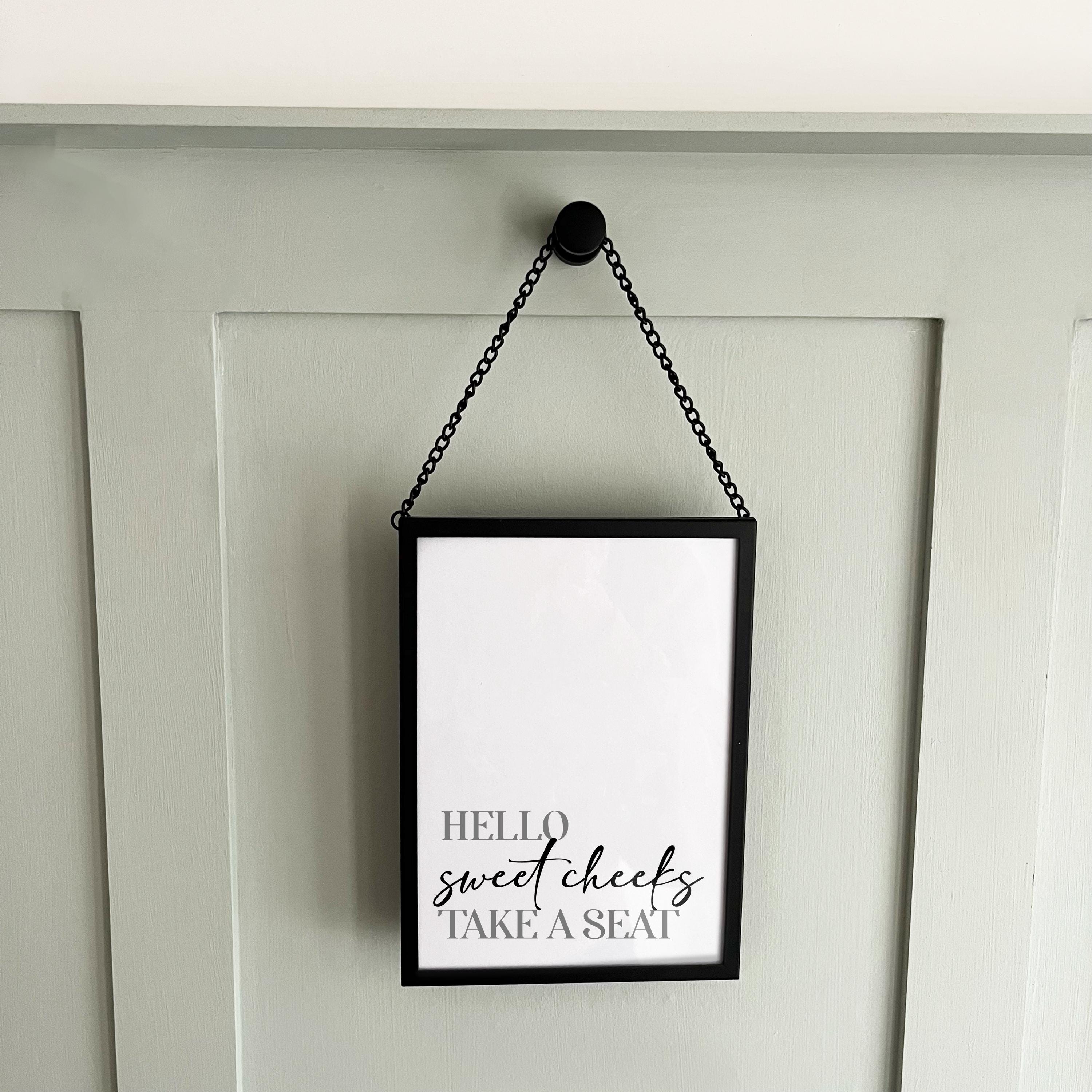 Hello Sweet Cheeks Printable Digital Download File Art Bathroom Toilet ...