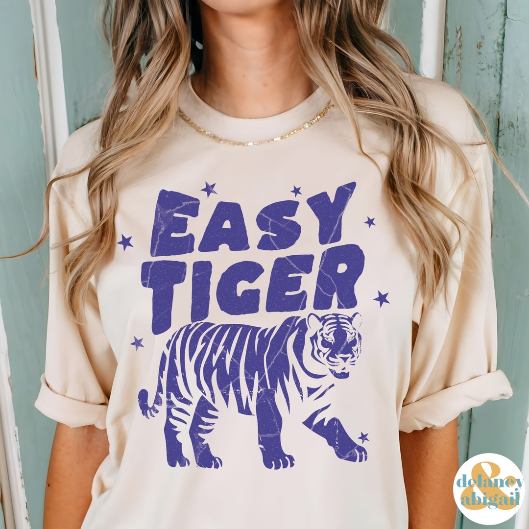 Easy Tiger Shirt Vintage Inspired Graphic Tee Tiger Shirt Easy Tiger ...
