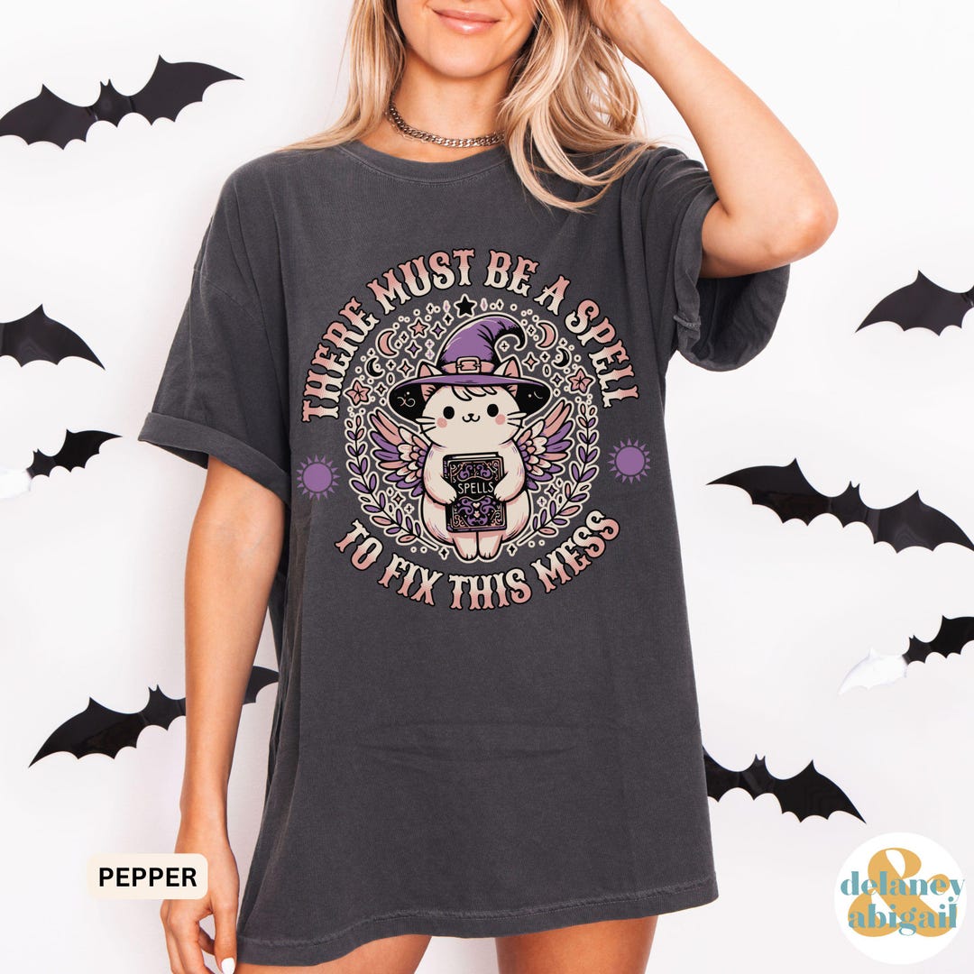Witch Shirt: "there Must Be A Spell" Comfort Colors Tee - Etsy