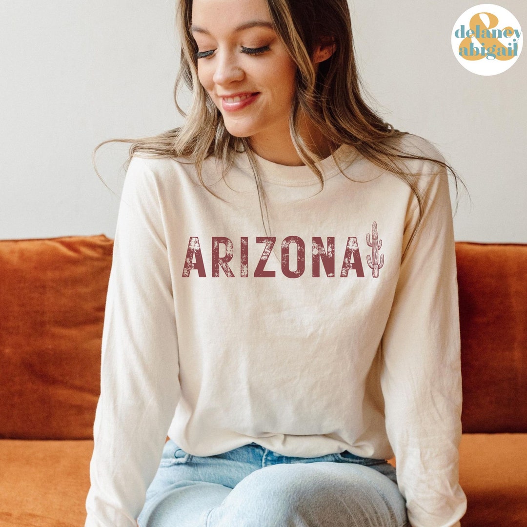 Arizona State Tshirt Arizona Shirt Cactus Shirt Arizona - Etsy