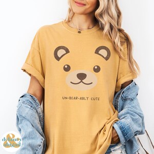 Teddy Bear Face Shirt: Comfort Colors Distressed Tee - Etsy
