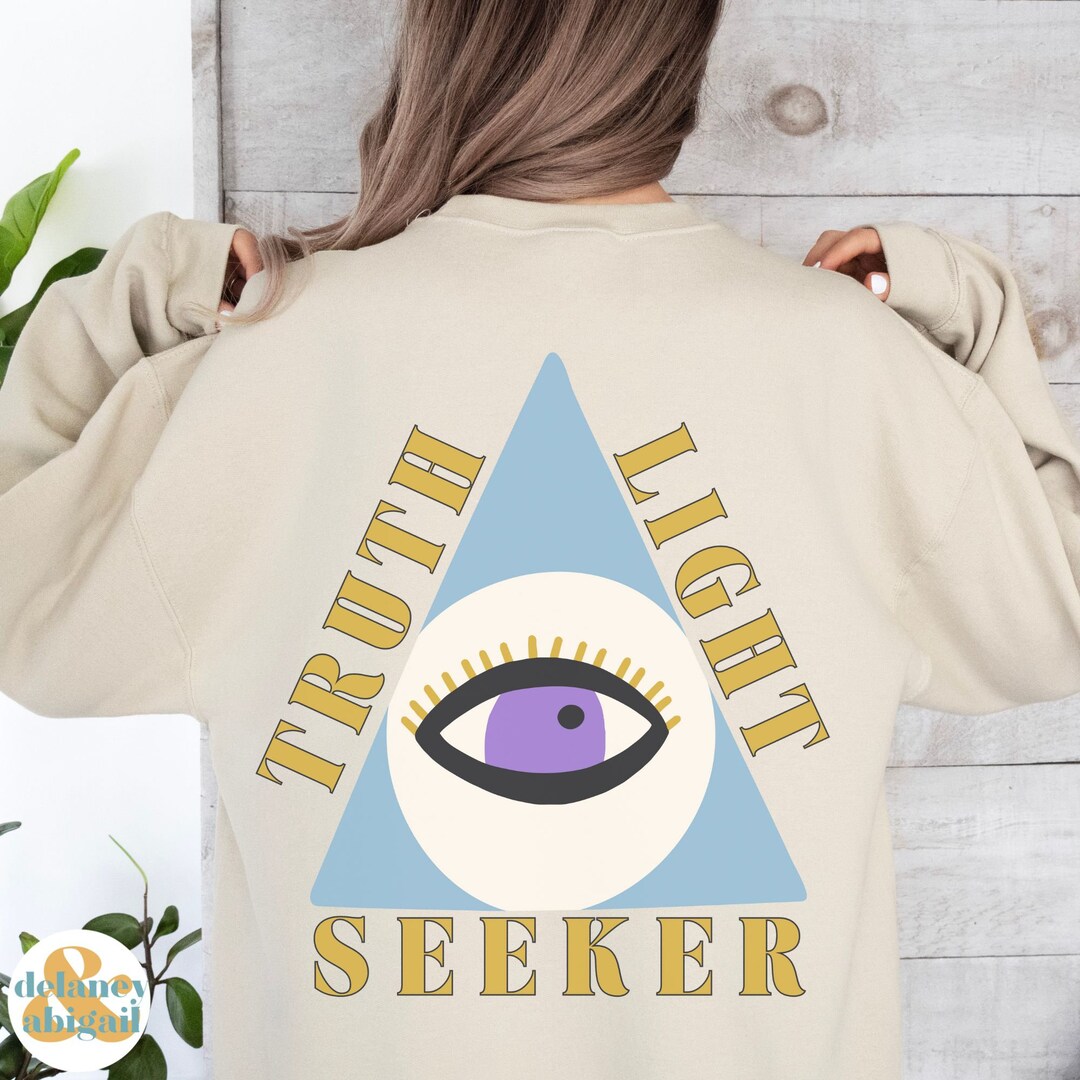 Evil Eye Sweatshirt Truth Seeker Mystical Sweatshirt Light Seeker Boho ...