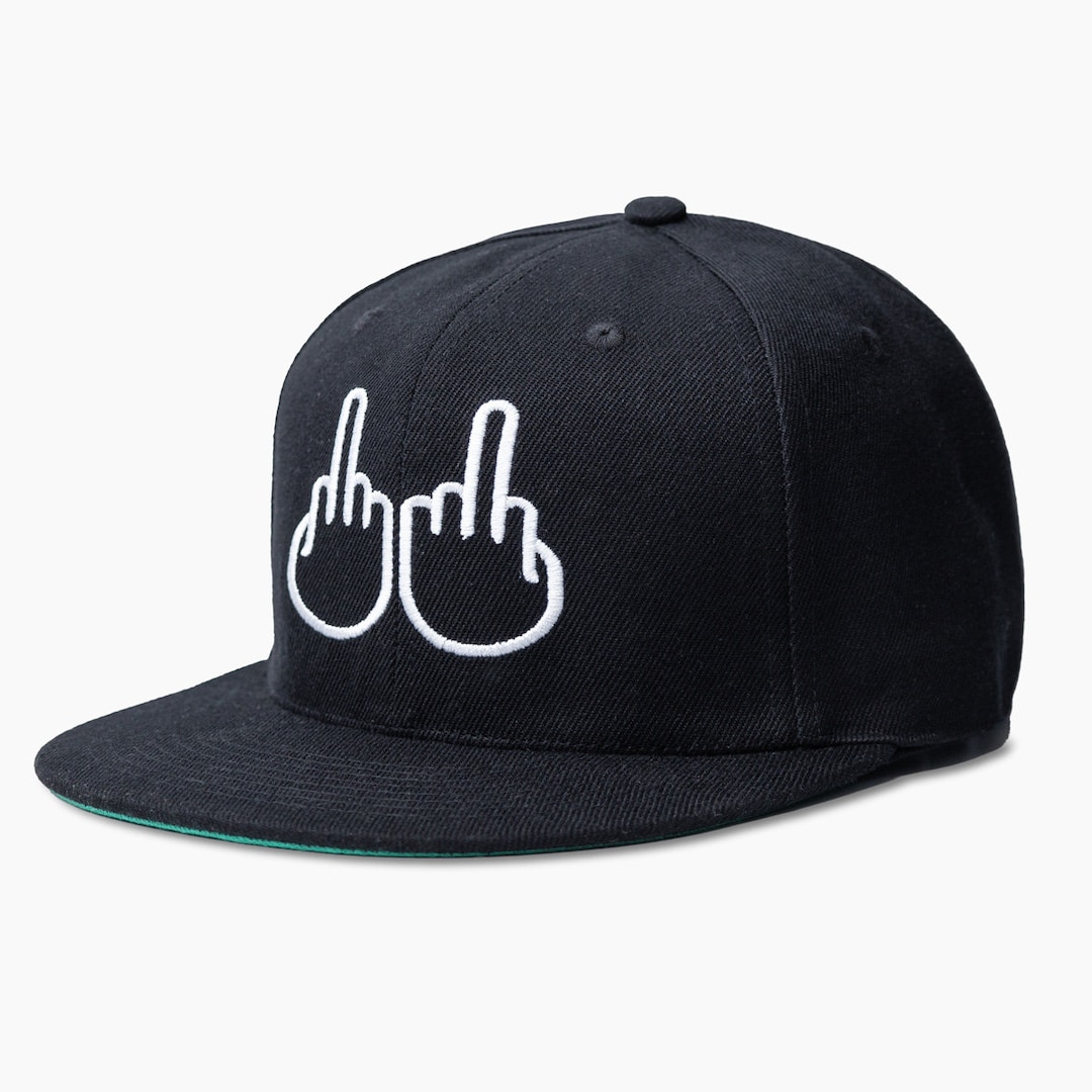 Double Birds Middle Finger Snapback Hat - Etsy