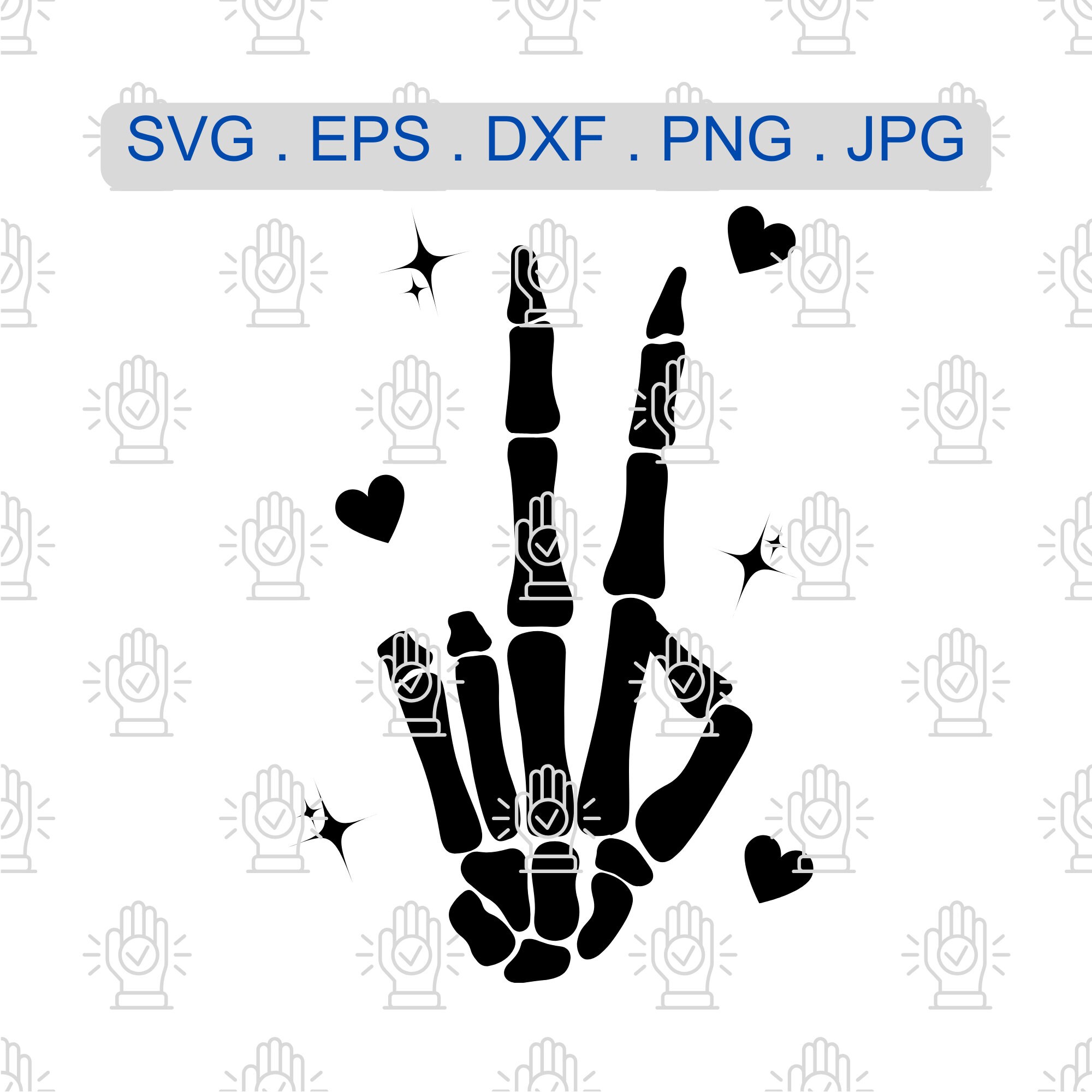 Skeleton Peace Sign Svg, Skeleton Peace Sign Png, Skeleton Peace Hand ...