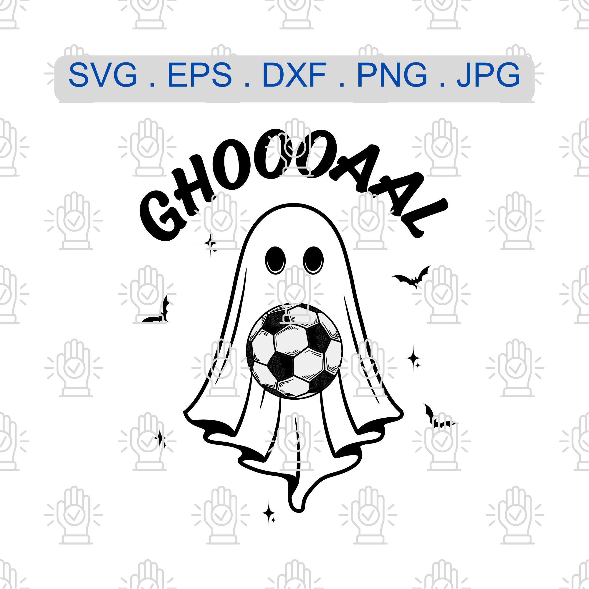 Soccer Ghost Svg, Cute Ghost Playing Soccer Png, Soccer Halloween Svg ...