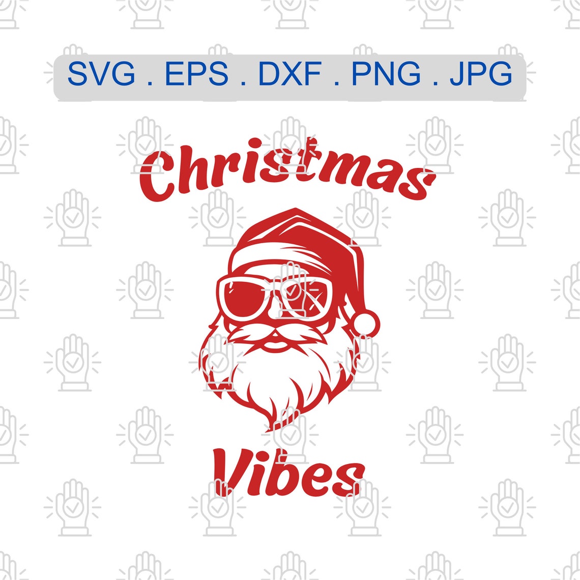 Christmas Vibes Png Christmas Vibes Svg Santa Face Svg - Etsy
