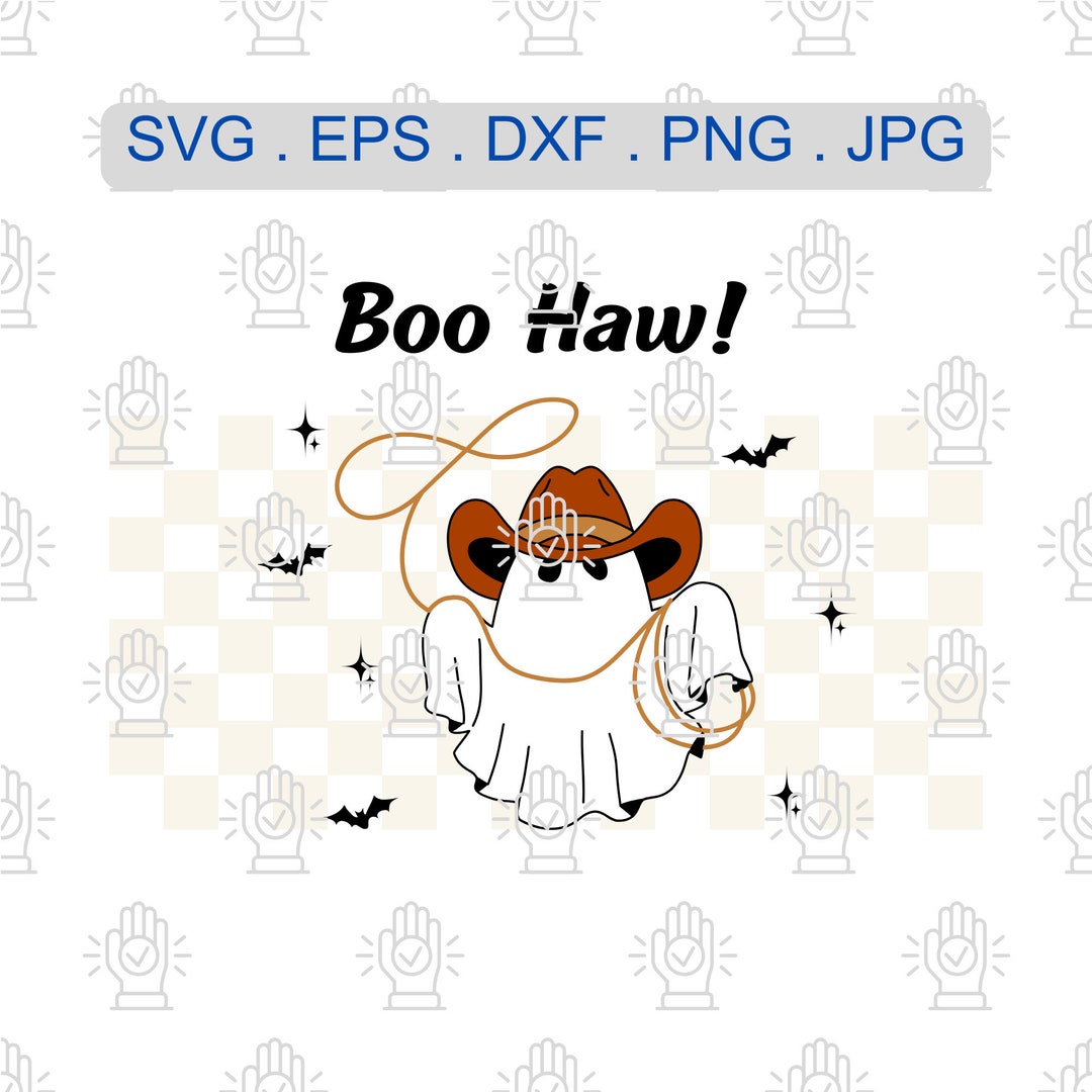 Boo Haw Png, Boo Haw Svg, Cowboy Ghost Svg, Cowboy Ghost Png, Boy ...