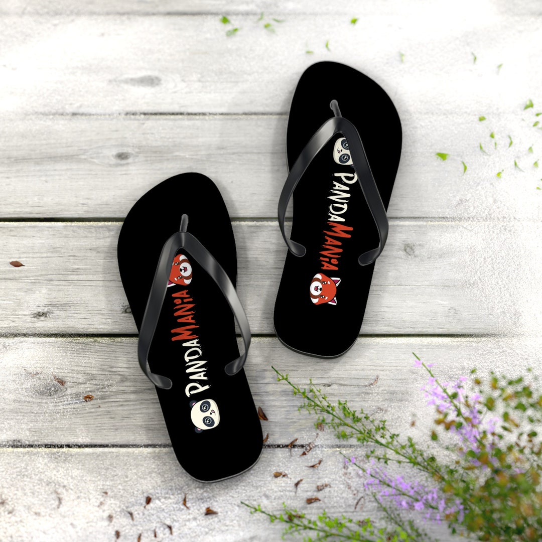 Pandamania Flip Flops - Etsy