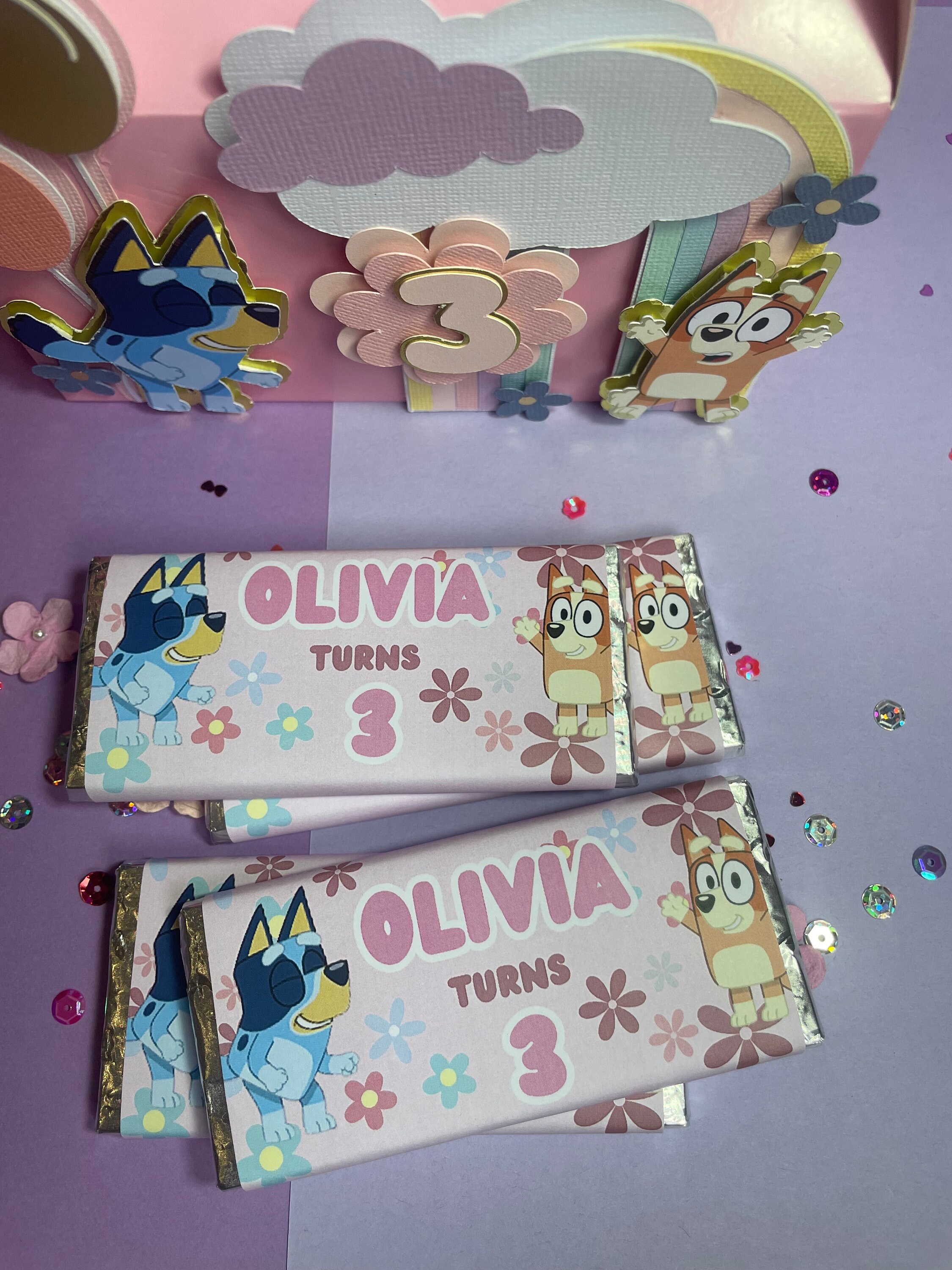 Bluey Personalised Chocolate Bars - Etsy Australia