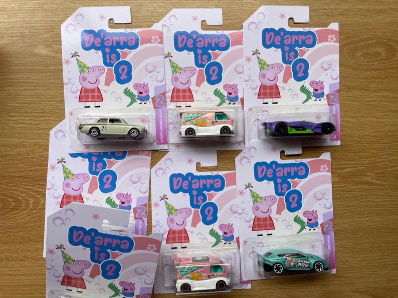 Peppa Pig Custom Hot Wheels Cars - Etsy