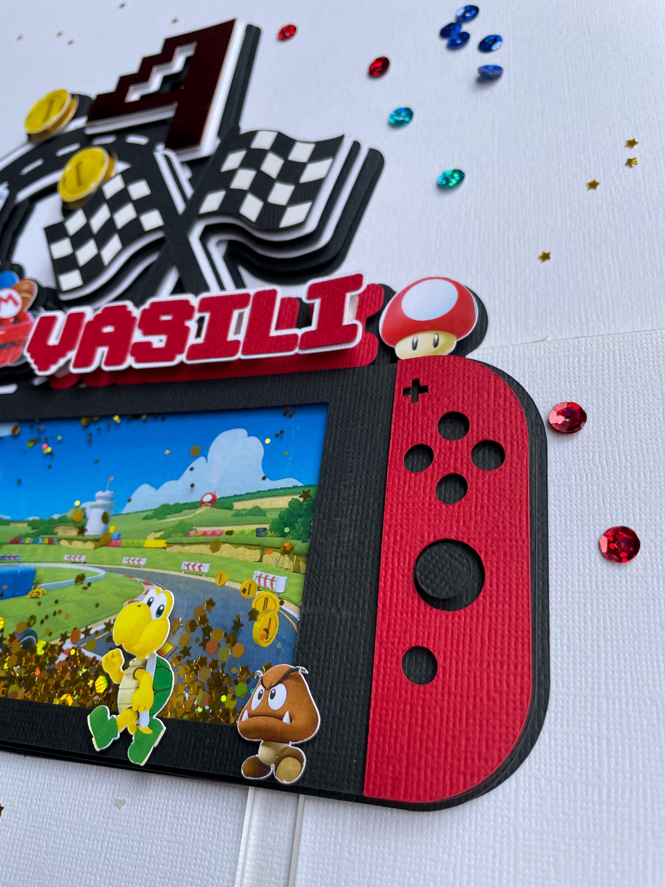 Mario Kart Nintendo Shaker Style Cake Topper - Etsy