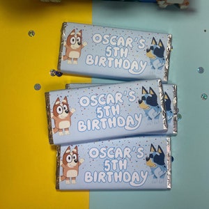 Bluey Personalised Chocolate Bars - Etsy Australia