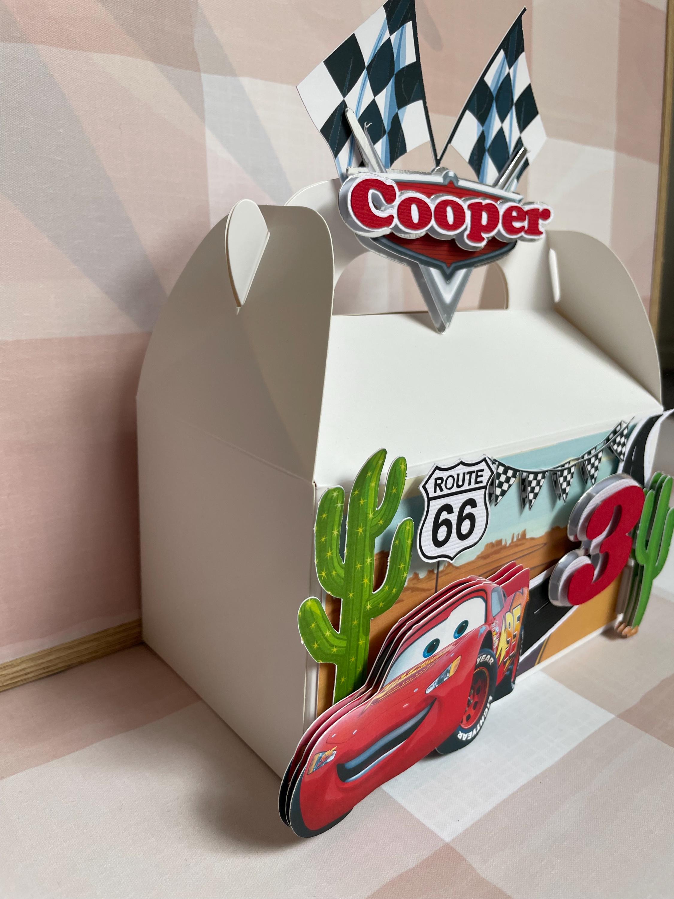 Cars Lighting Mcqueen Route 66 Desert Theme Party Favour Box - Etsy
