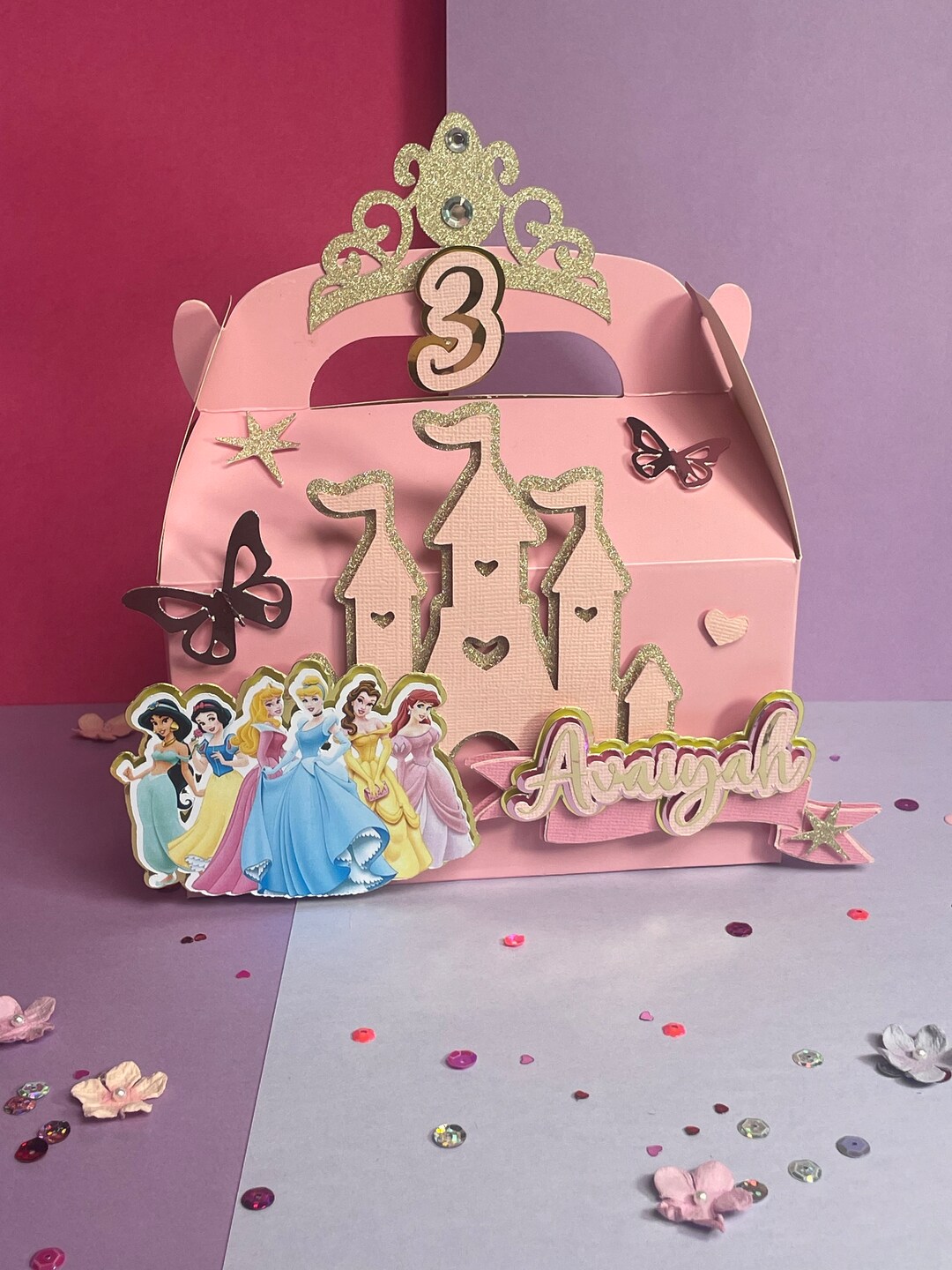 Disney Princess Party Favour Box X 10 - Etsy