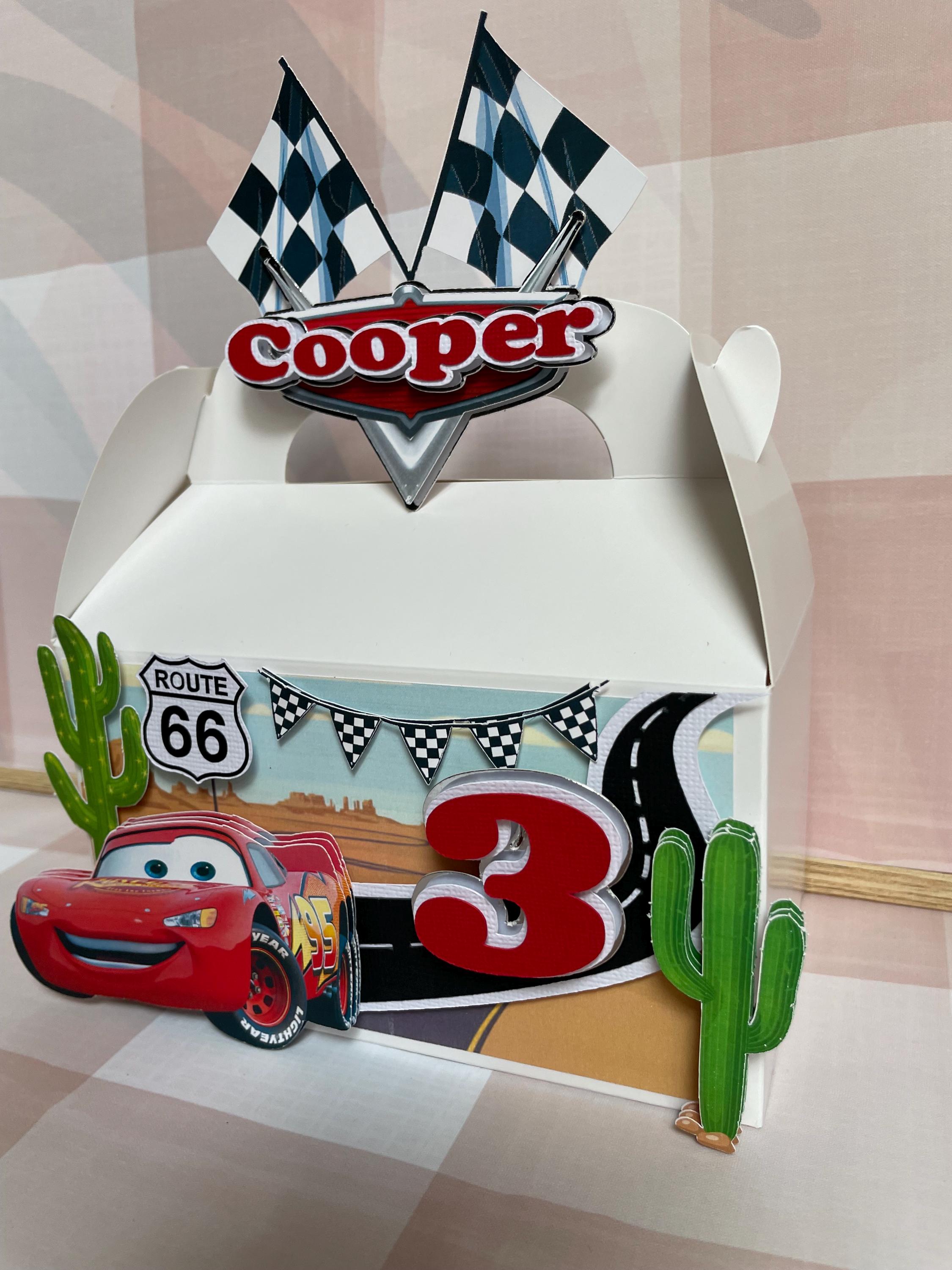 Cars Lighting Mcqueen Route 66 Desert Theme Party Favour Box - Etsy