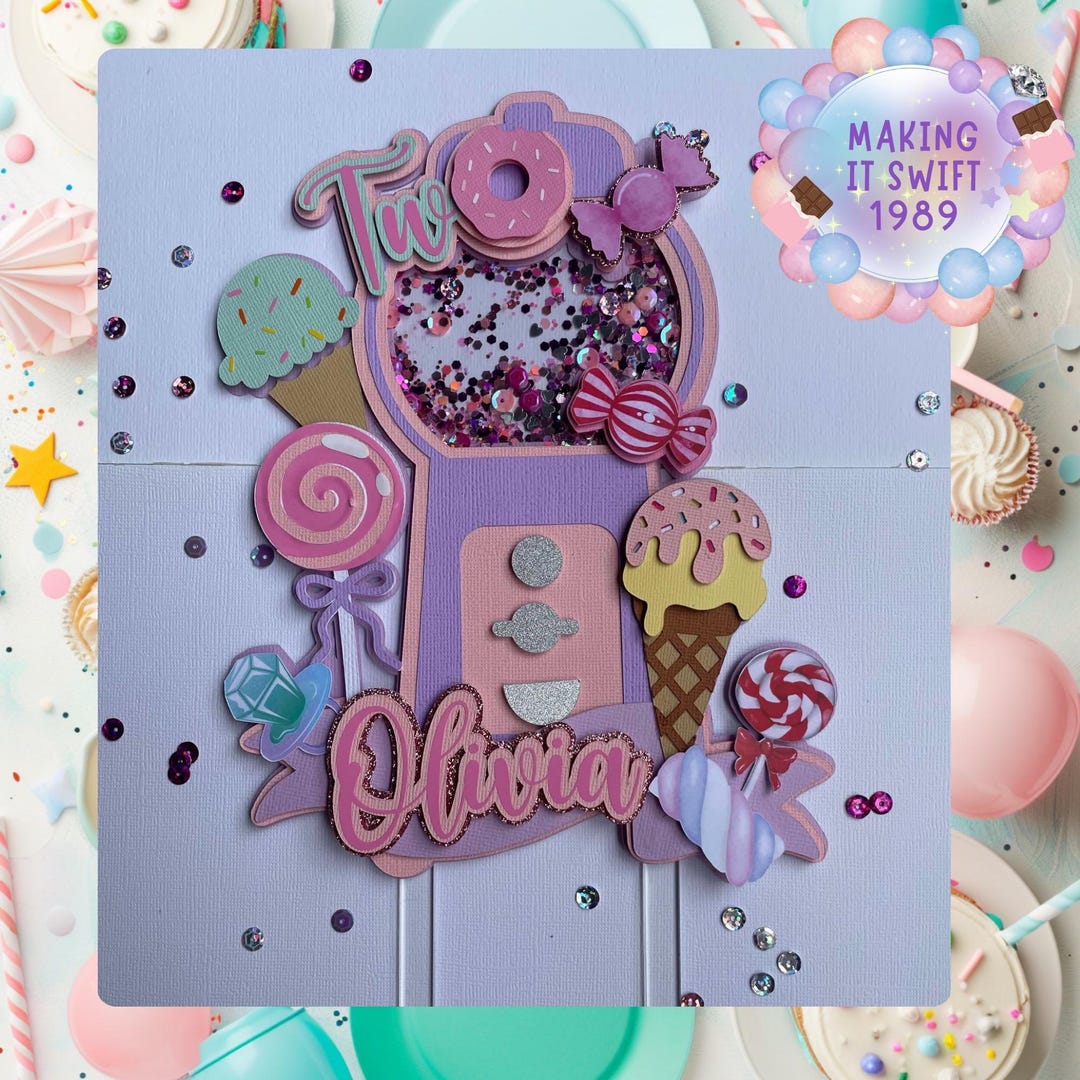 Candy Land Shaker Style Cake Topper - Etsy