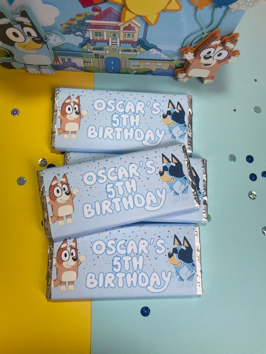 Bluey Personalised Chocolate Bars - Etsy