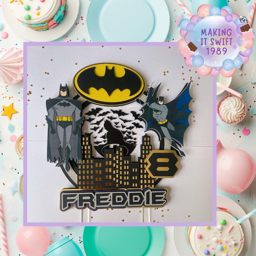 Batman Super Hero Cake Topper - Etsy