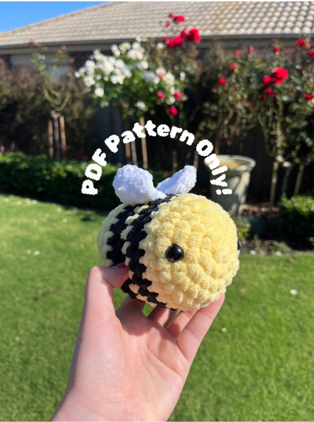 30 Minute Chubby Bee Crochet Pattern | DIGITAL FILE ONLY - Etsy