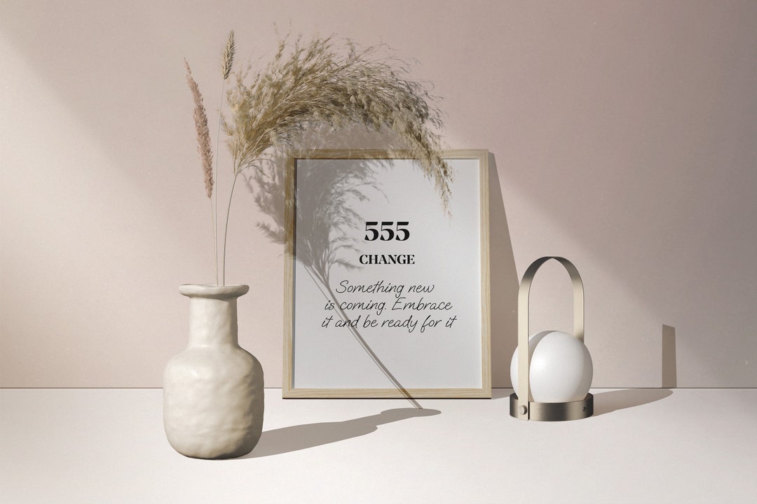 Angel Number 555 Poster Change Cipher Spirituality Aura Energy Esoteric ...