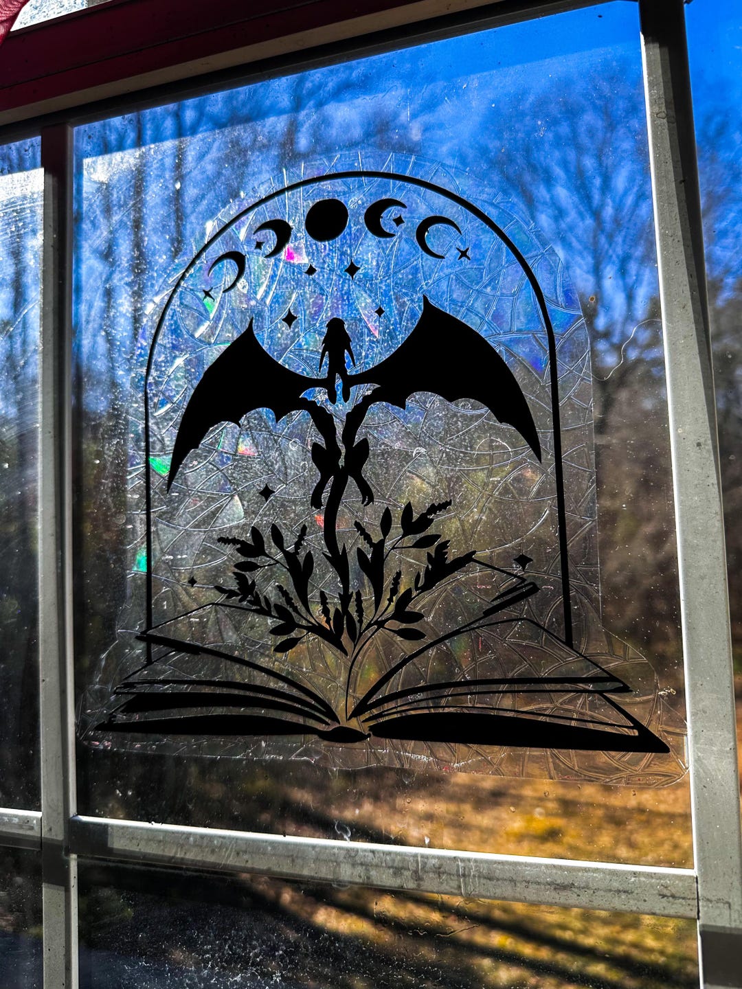 Handmade Fourth Wing Suncatcher! Window Film Cling Suncatcher - Etsy