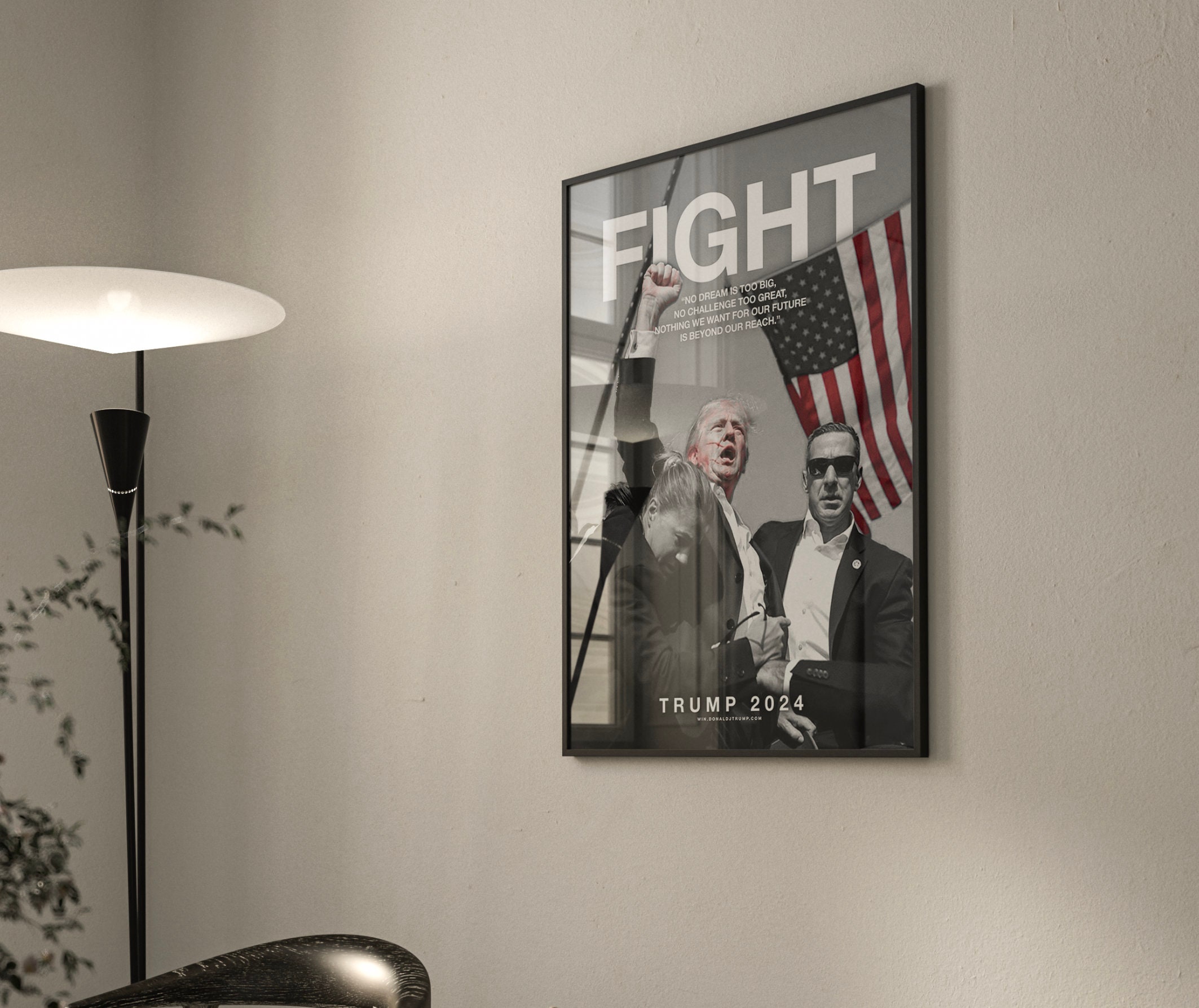 Trump 2024 Printable Poster Fight - Etsy