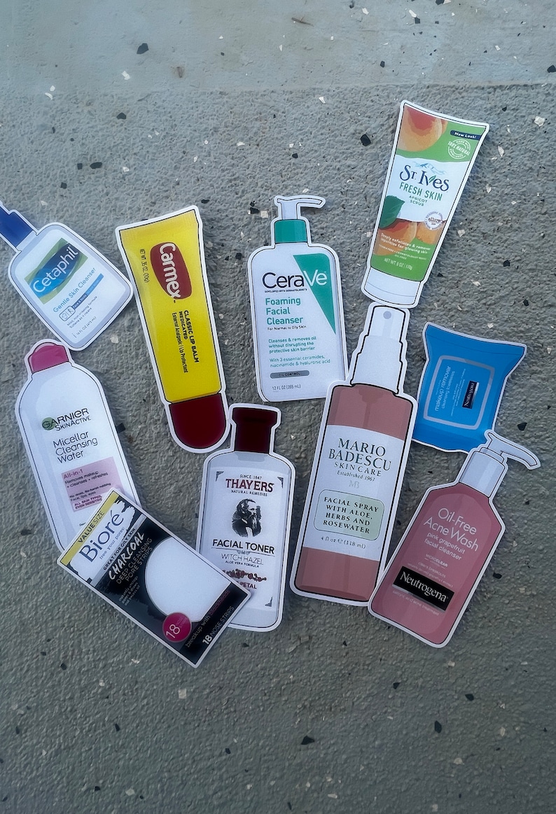 Skin Care Sticker Pack of 10 ~ Vinyl Stickers for Laptop Decals ...