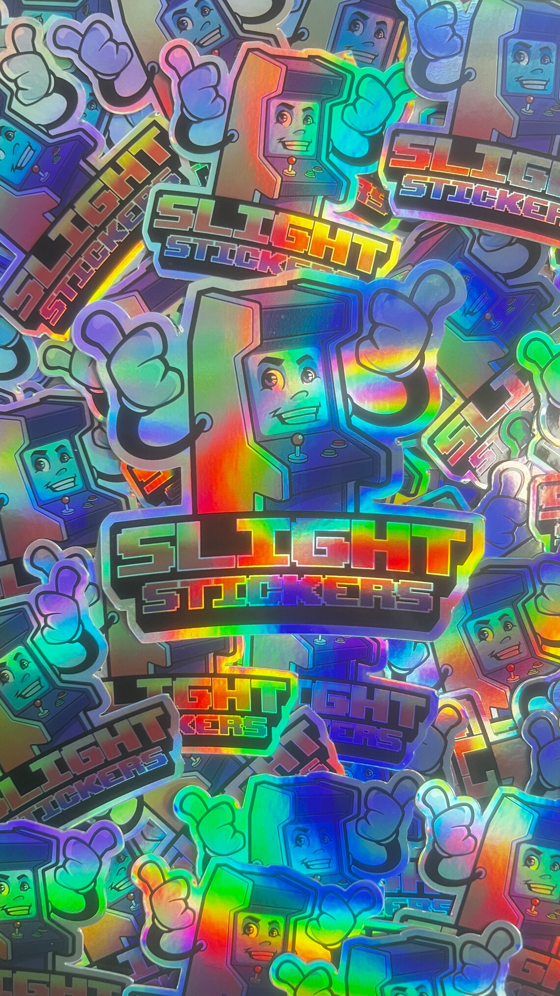 Holographic Die Cut Stickers, Logo Stickers ~ Free Shipping ~waterproof ...