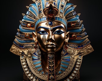 Mask of Khufu Digital Art - Etsy