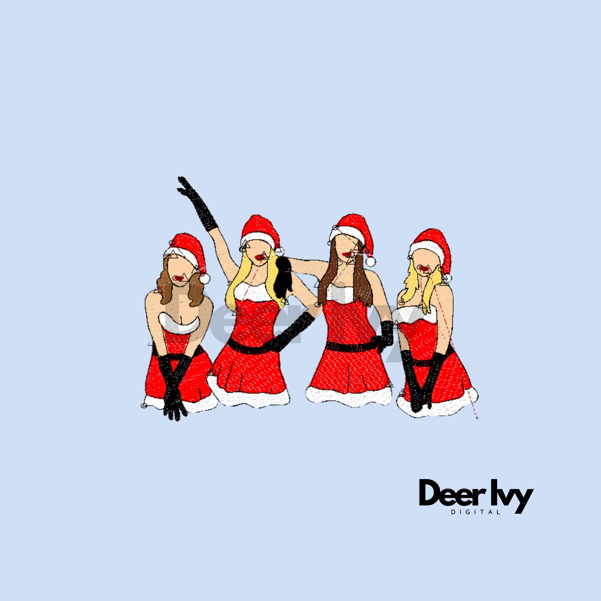 Mean Girls Embroidery Design, Mean Girls Christmas Embroidery Design - Etsy