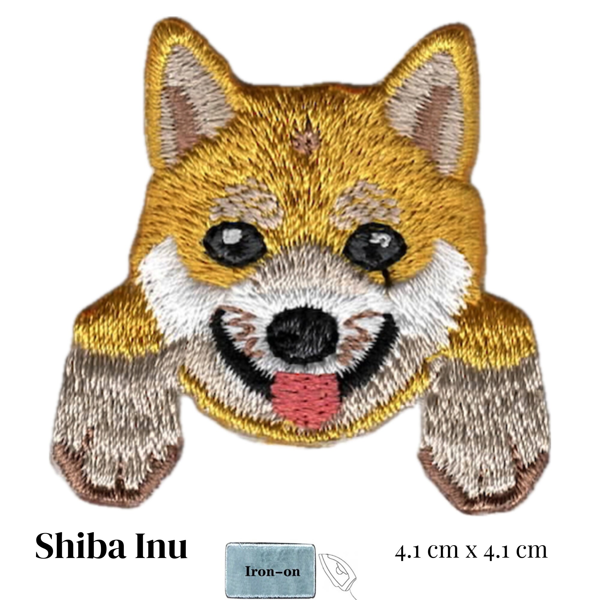 Shiba Inu Patch/ Dog Patch/ Animal Patch/ Iron on Patch/ Embroidery ...