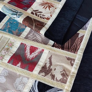 Handmade Bed Runner,patchwork Pattern Black Color 20/78"inches,modern ...