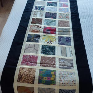Handmade Bed Runner,patchwork Pattern Black Color 20/78"inches,modern ...