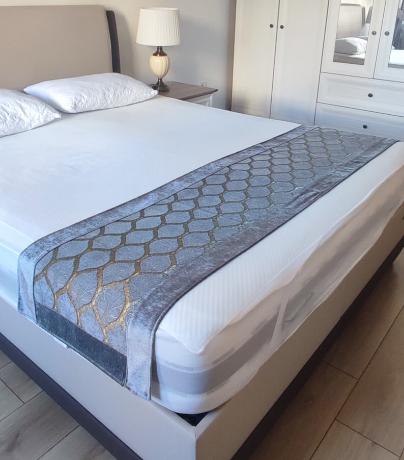 Handmade Bed Runner Modern Pattern Gray Color 20/78 Inches,turkish ...