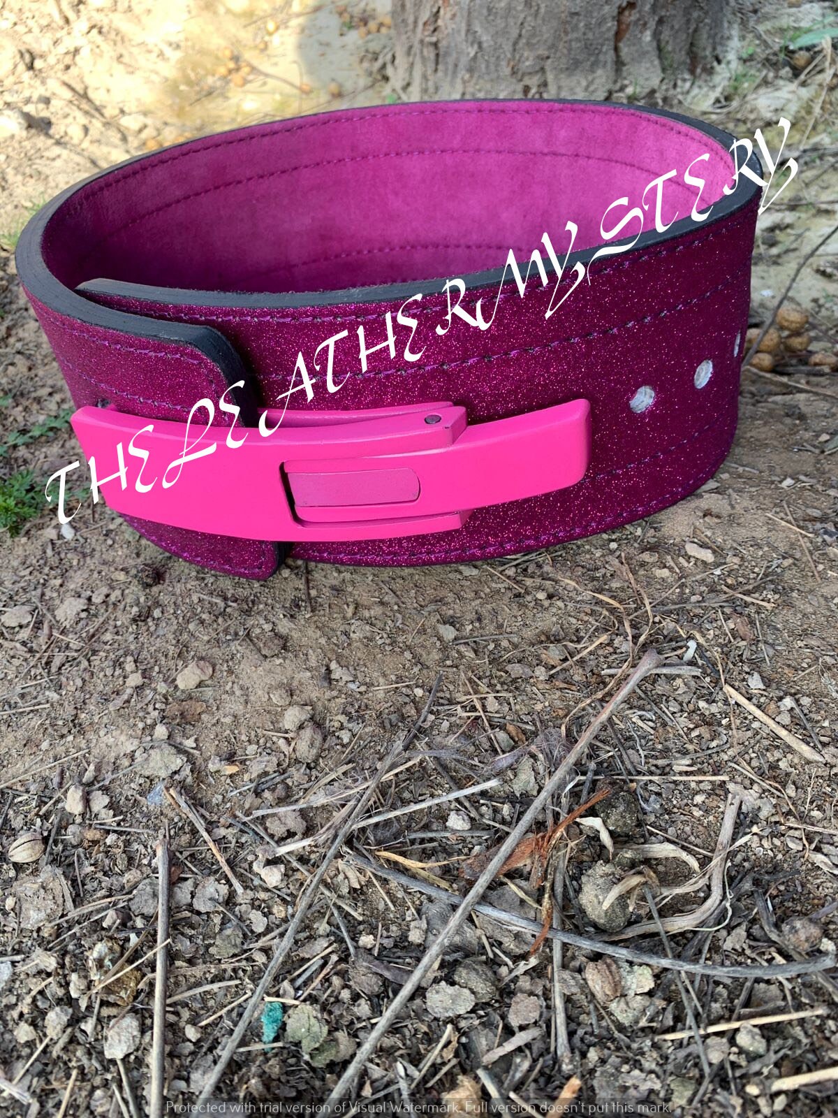Pink Sparkling Lever Belt Weightlifting Belt Powerlifting Lever Belt ...