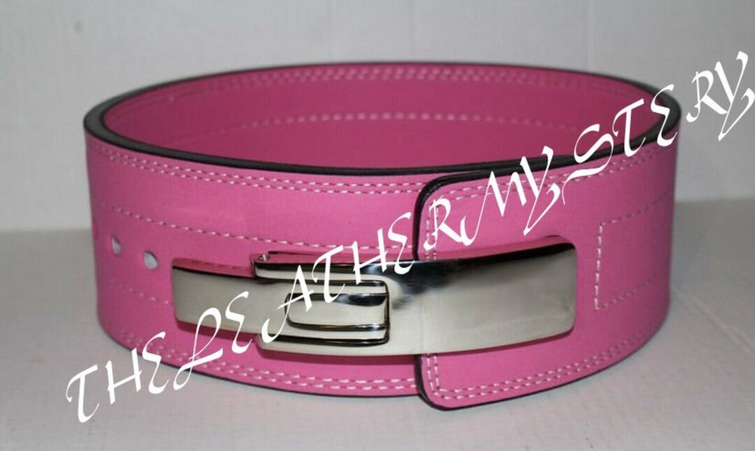 Custom Handmade Powerlifting Lever Belt Leather Belt Weightlifting Belt ...