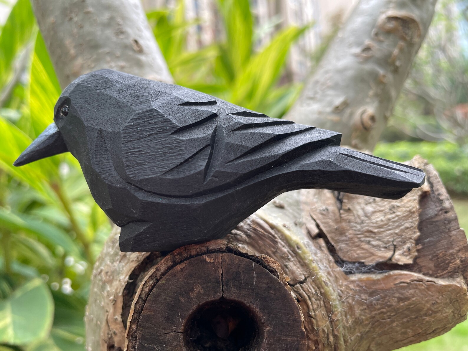 Beautiful Handmade Raven Wood Carving for Nature Lovers and - Etsy